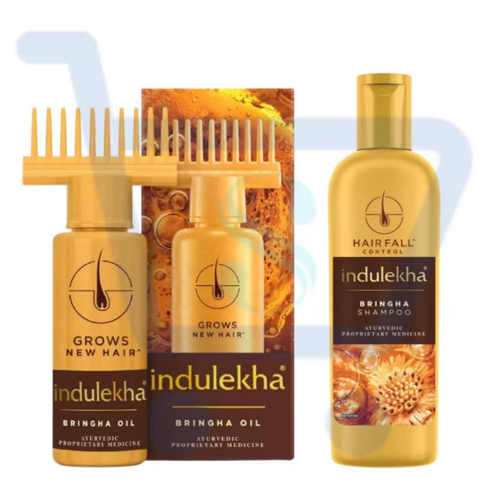 Original Indulekha Bringha Ayurvedic Hair Oil | Hair Fall Control & New ...