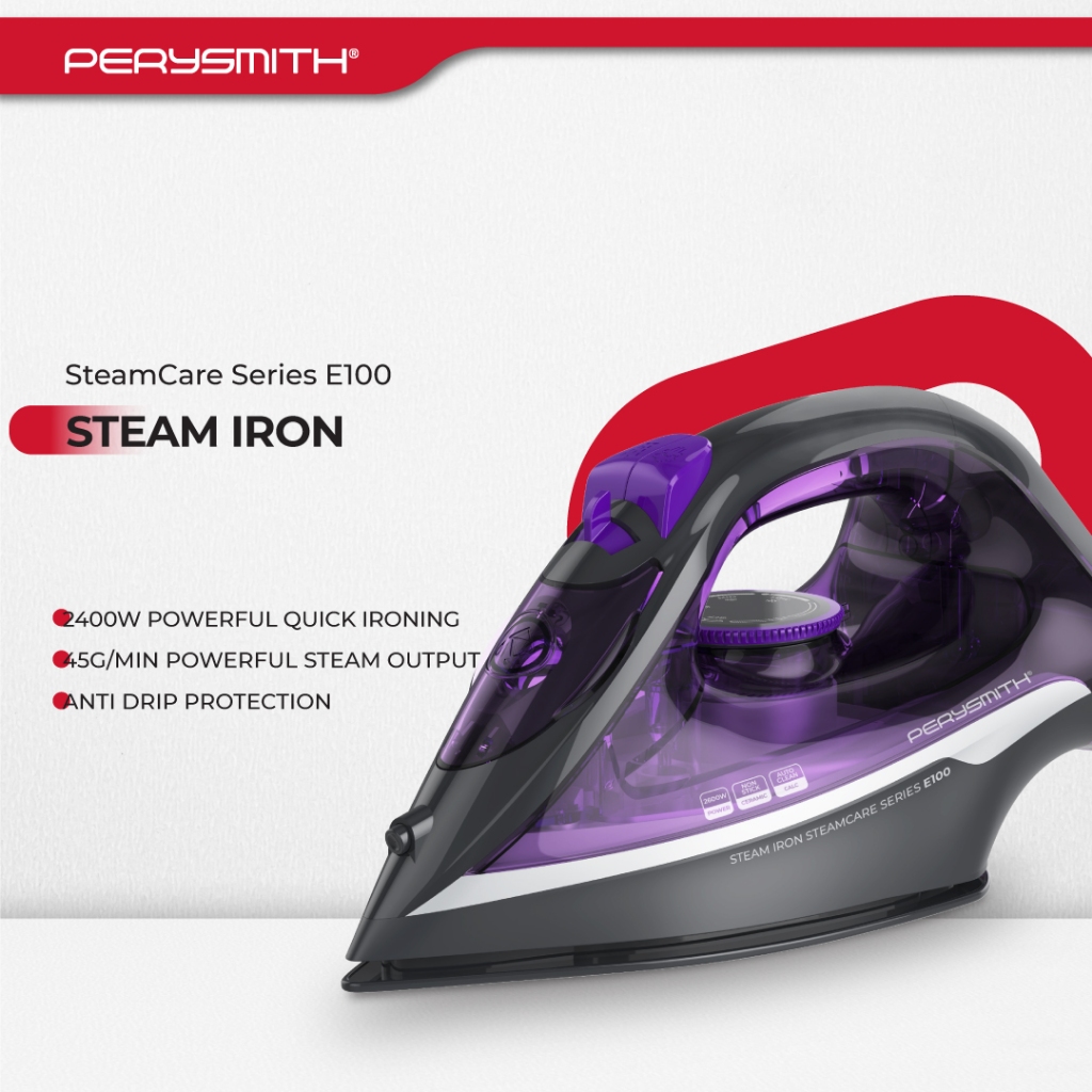 PerySmith Steam Iron Steamcare Series E100 | Shopee Malaysia