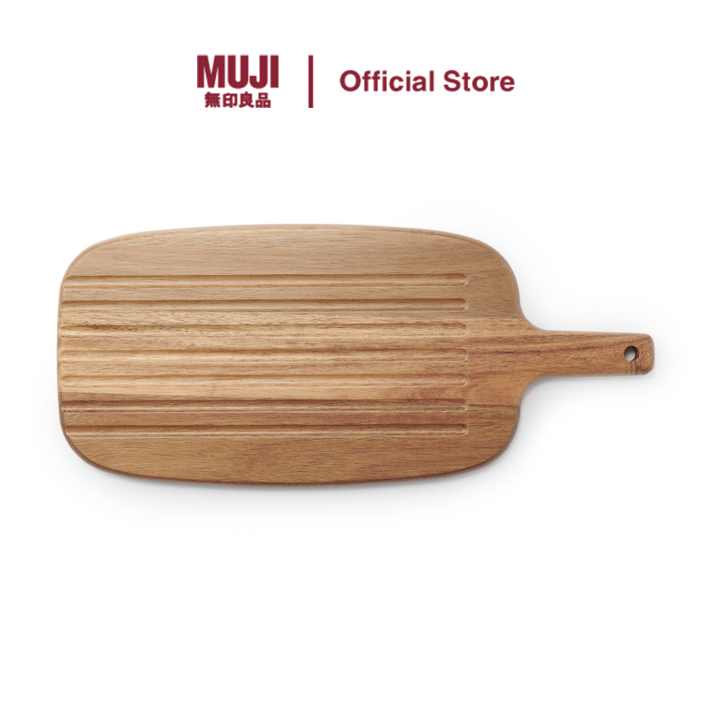 MUJI Acacia Double Sided Cutting Board with Handle | Shopee Malaysia