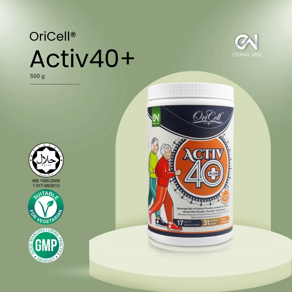 OriCell Activ40+ (500gm) - Formulasi tanpa Susu (Non-dairy), Quinoa 3 ...
