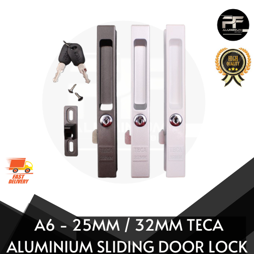 TECA A6 Sliding Door Lock with Key 25/32mm / Door Locks / Sliding Door ...