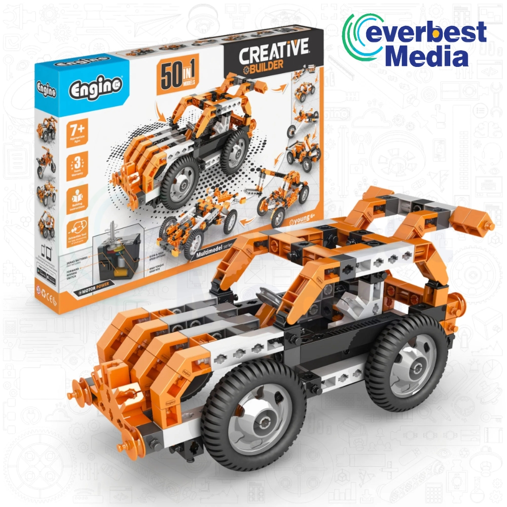 Engino - Creative Builder: 50 Models Motorized Set - Multimodel Set | Shopee Malaysia