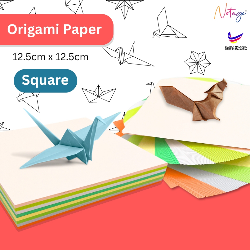8 Colors 200 Sheets Square Origami Paper Double Sided Coloured DIY ...