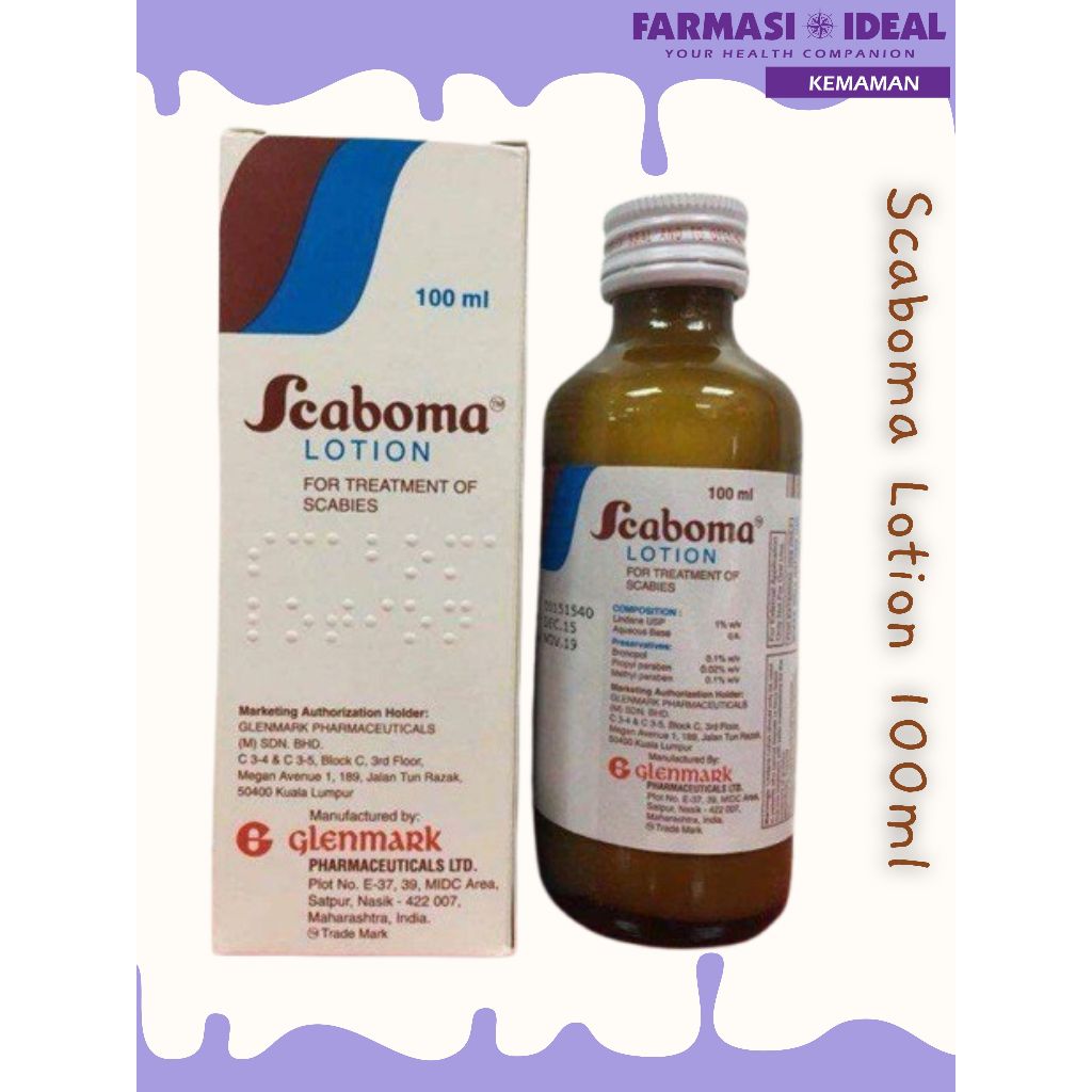 🔥READY STOCK🔥Scaboma Lotion 100ml For Treatment Of Scabies | Shopee ...