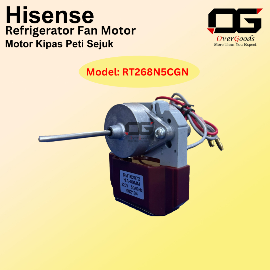 HISENSE RT268N5CGN Refrigerator Fan Motor Kipas Motor Peti Sejuk Peti ...