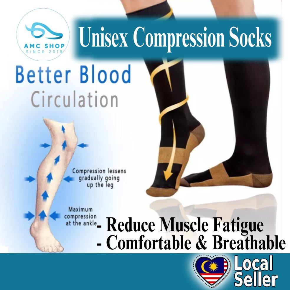 Unisex Anti-Fatigue Compression After Sport Recovery Sock Foot flight ...