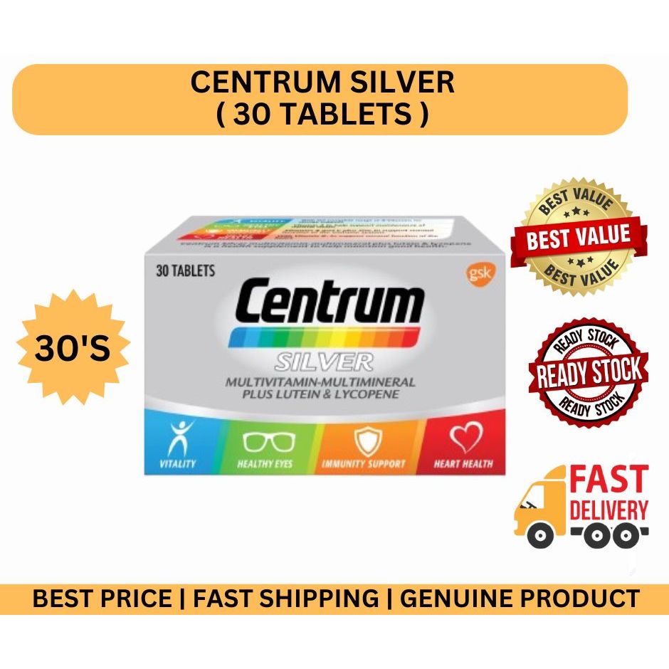 CENTRUM SILVER 30TABLETS | Shopee Malaysia