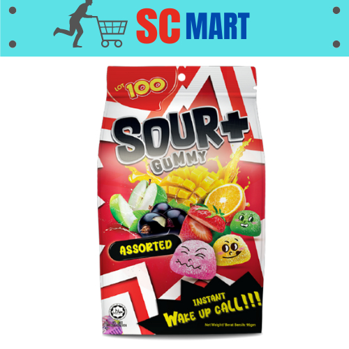 [SC] Lot 100 Sour Gummy Assorted Flavour 580g | Shopee Malaysia