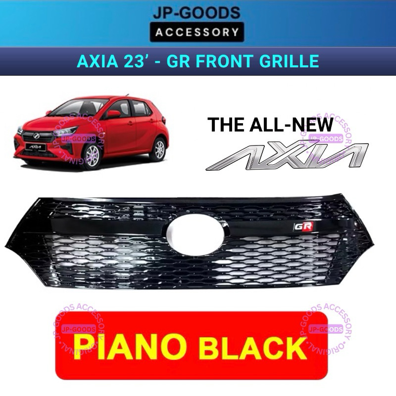 Perodua Axia D74A 2023 / 2024 Front Grille Mesh Honeycomb GR Design ABS ...