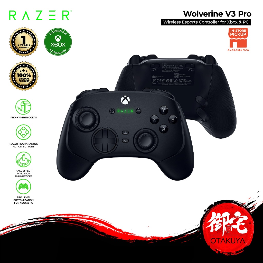 RAZER Wolverine V3 Pro Wireless Esports Controller for Xbox & PC ...