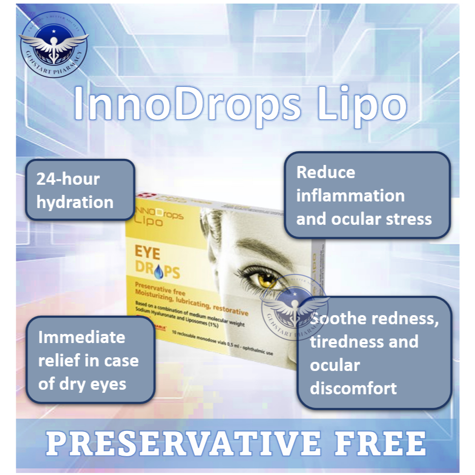 INNODROP LIPOSOME EYE DROP HYALURONIC ACID & GLYCERIN (0.5ML X 30'S ...