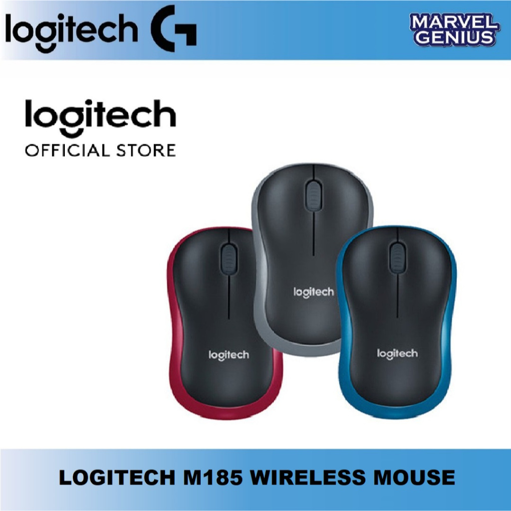 PC MOUSE I LOGITECH M185 WIRELESS MOUSE PLUG AND PLAY WIRELESS PLUS ...