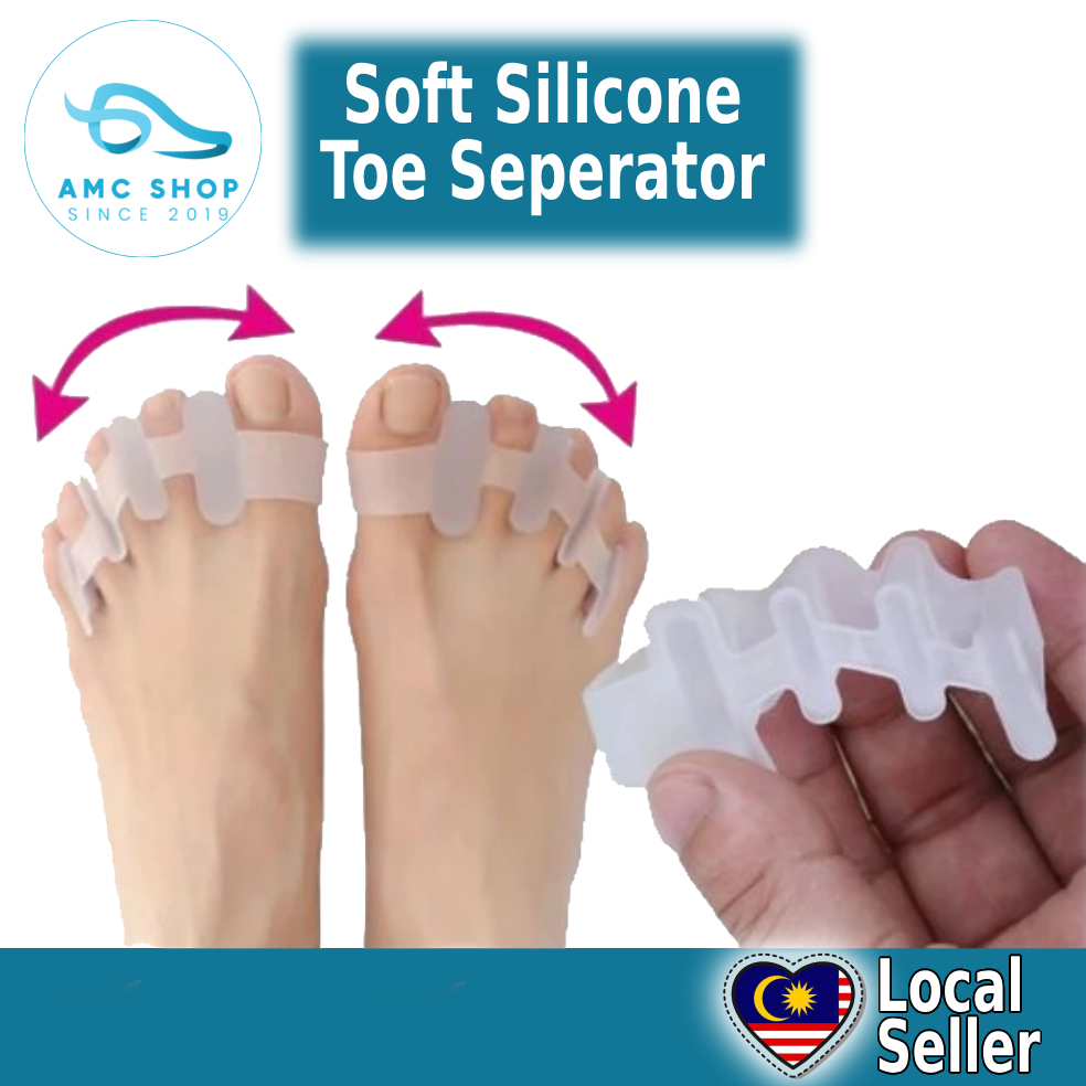 AMC Silicone Toes Separator Spreader Correction Pain Relief Hallux ...