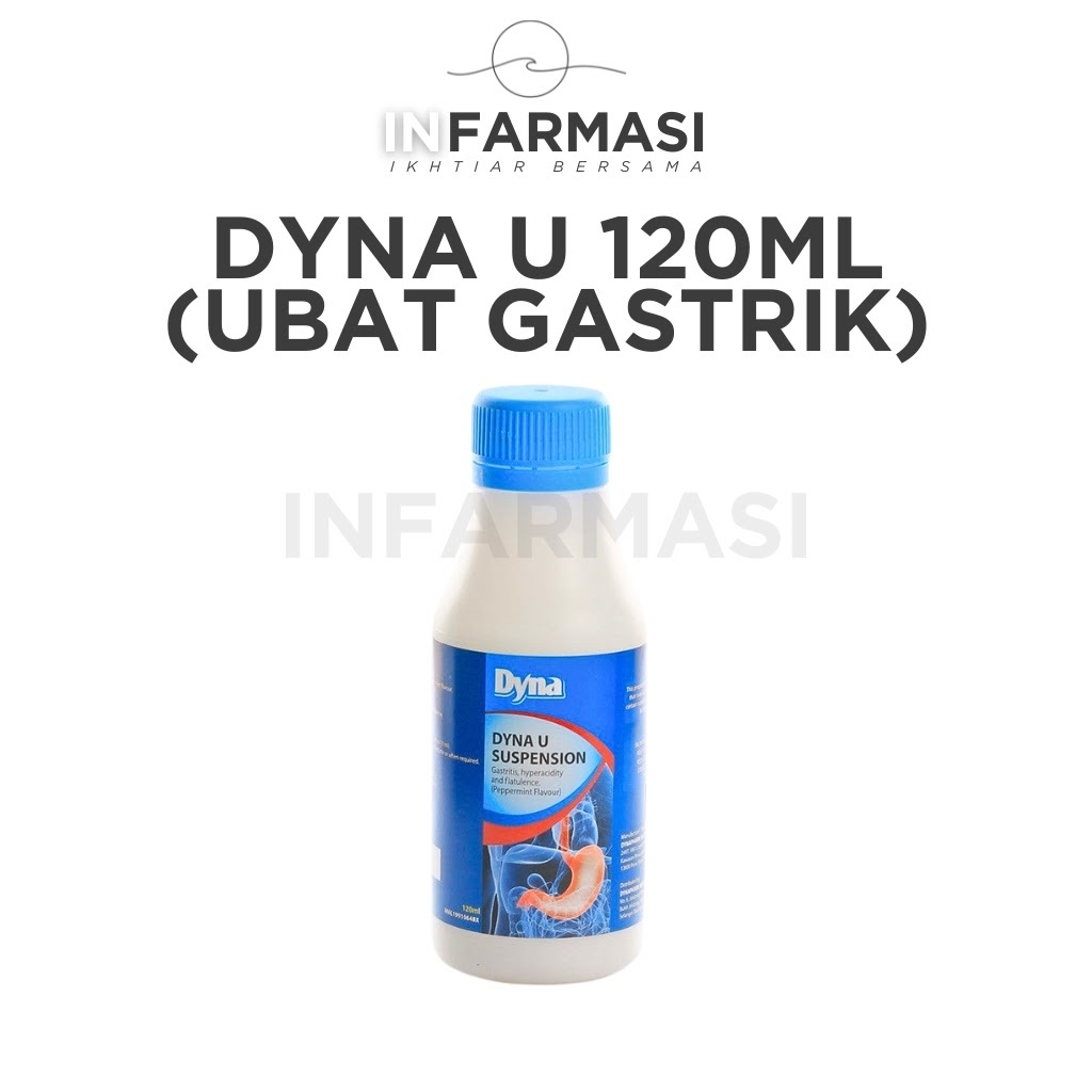 Dyna U Suspension 120ml - Ubat Gastrik Buang Medu Angin GERD Gastric ...