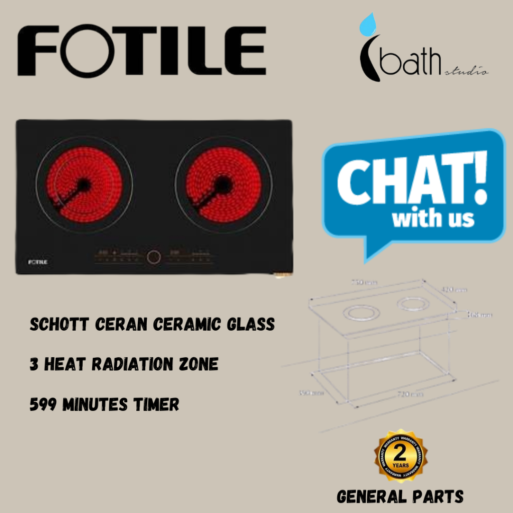 Fotile Ceramic Hob EEG75201 | Shopee Malaysia