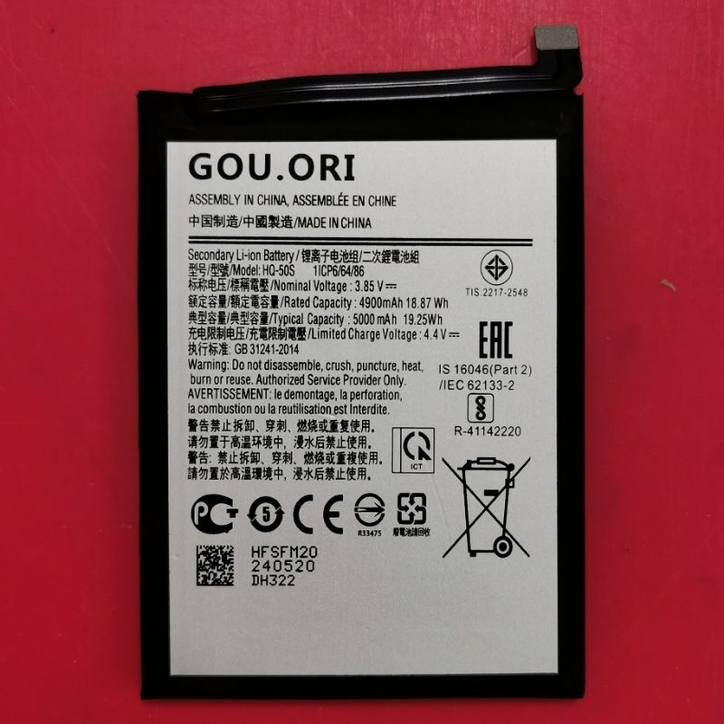 ORI Quality SM A02s A03 A03s A025F A037F A22 5G A226B M02s HQ-50S ...