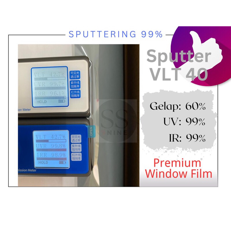Car Tinted Window Film Sputtering IR99 | VLT 40 (Ready Stock) | Shopee ...