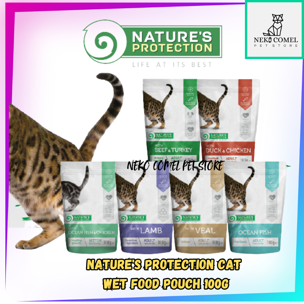 Nature's Protection Cat Wet Food Pouch (100g) Kitten / Adult / Urinary ...