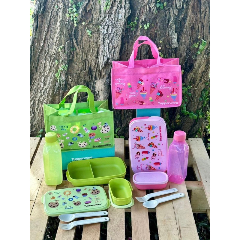 Tupperware Cookies and Ice Cream Set Whimsical Garden Set Foodie ...