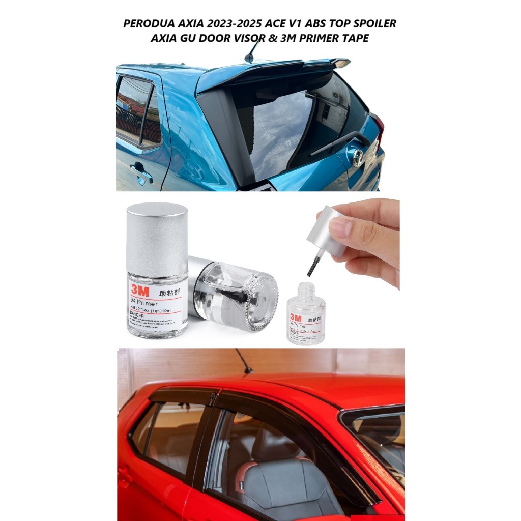 PERODUA AXIA 2023 - 2025 ACE V1 ABS REAR SPOILER & 3M PROMOTER TAPE ...
