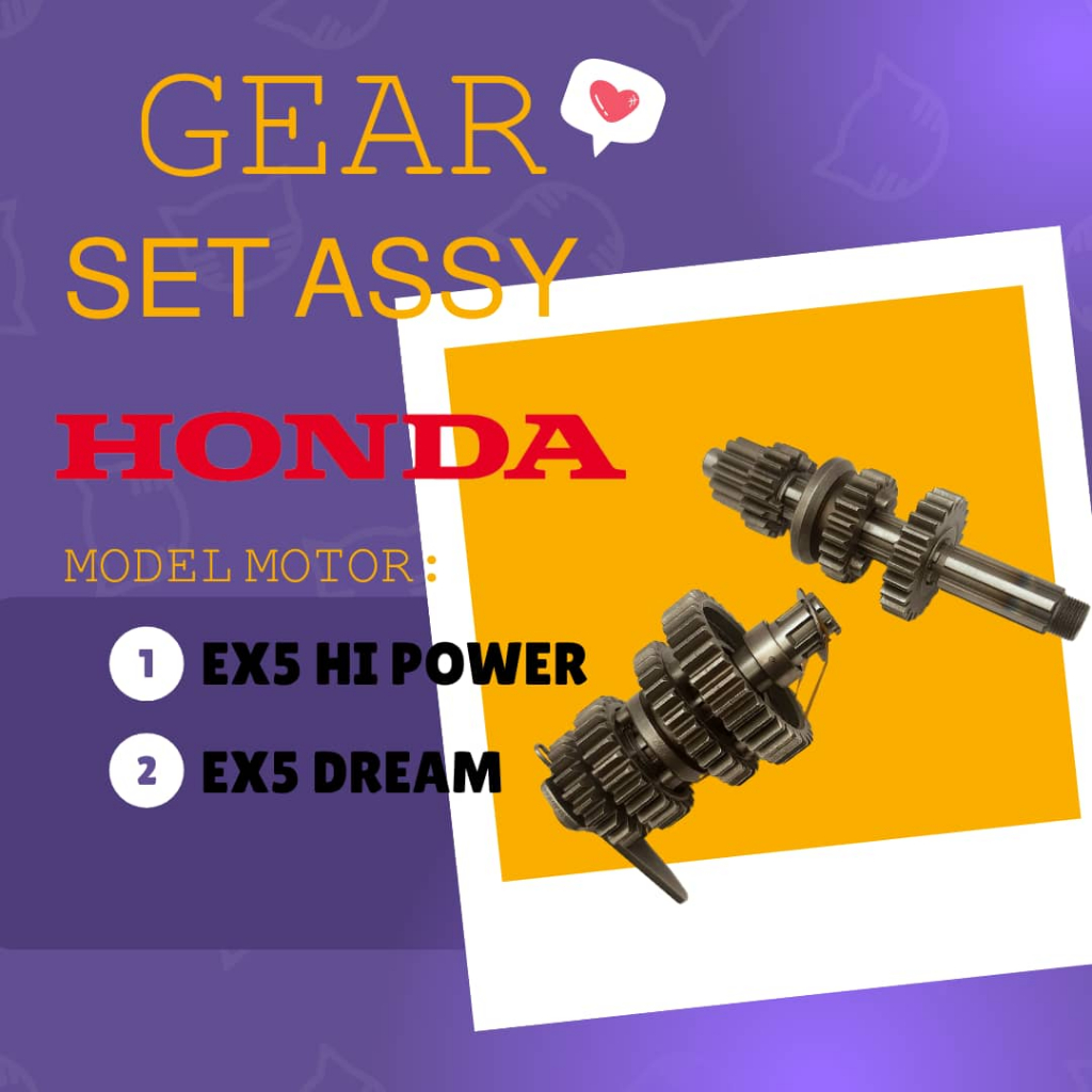 HONDA EX5 HI POWER EX5 DREAM GEAR SET ASSY - MOTOCLINIC50 | Shopee Malaysia
