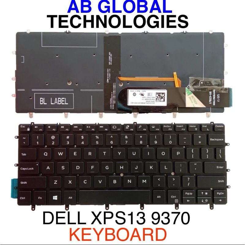 Laptop Keyboard for DELL XPS 13- 9305 9370 9380, XPS 7390 0K2NCP ...