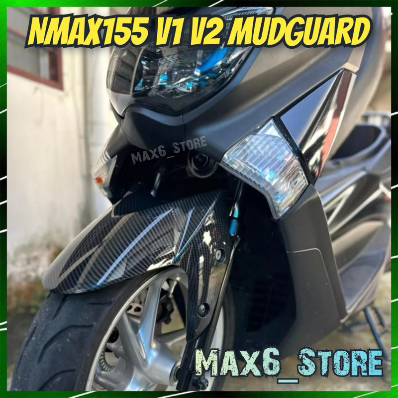 Yamaha NMAX155 V1 V2 Mudguard Depan Front Fender Carbon Fiber NMAX ...