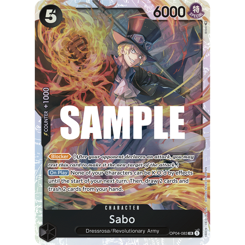 OP04-083 | SR | CHARACTER Sabo | Shopee Malaysia