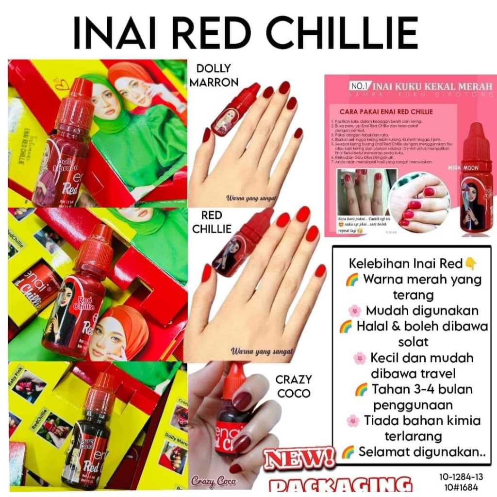 INAI RED CHILE /DOLLY MAROON/ CRAZY COCO | Shopee Malaysia
