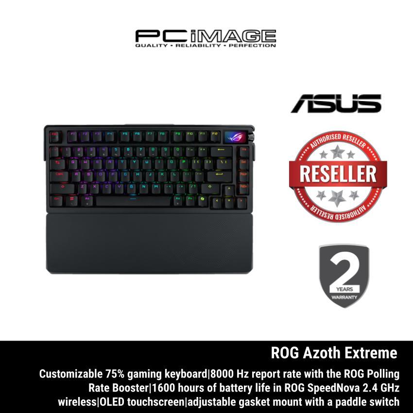 ASUS ROG Azoth Extreme Mechanical Gaming Keyboard Fully Customizable 75 ...