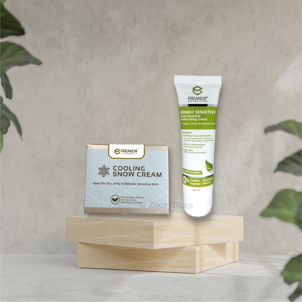 Remdii Sensitive Moisturising Cream Set for Eczema,Dry Skin,Baby,Adult ...