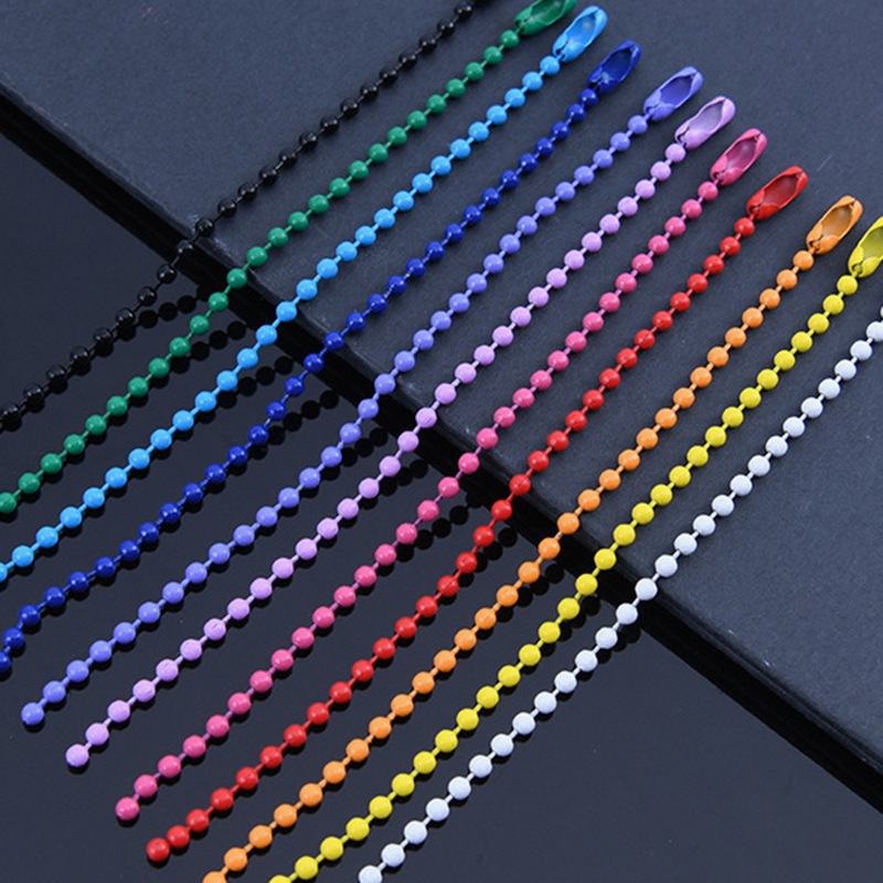 50PCS BEAD CHAIN / BALL CHAIN / TAG CHAIN 2.4*12CM | Shopee Malaysia