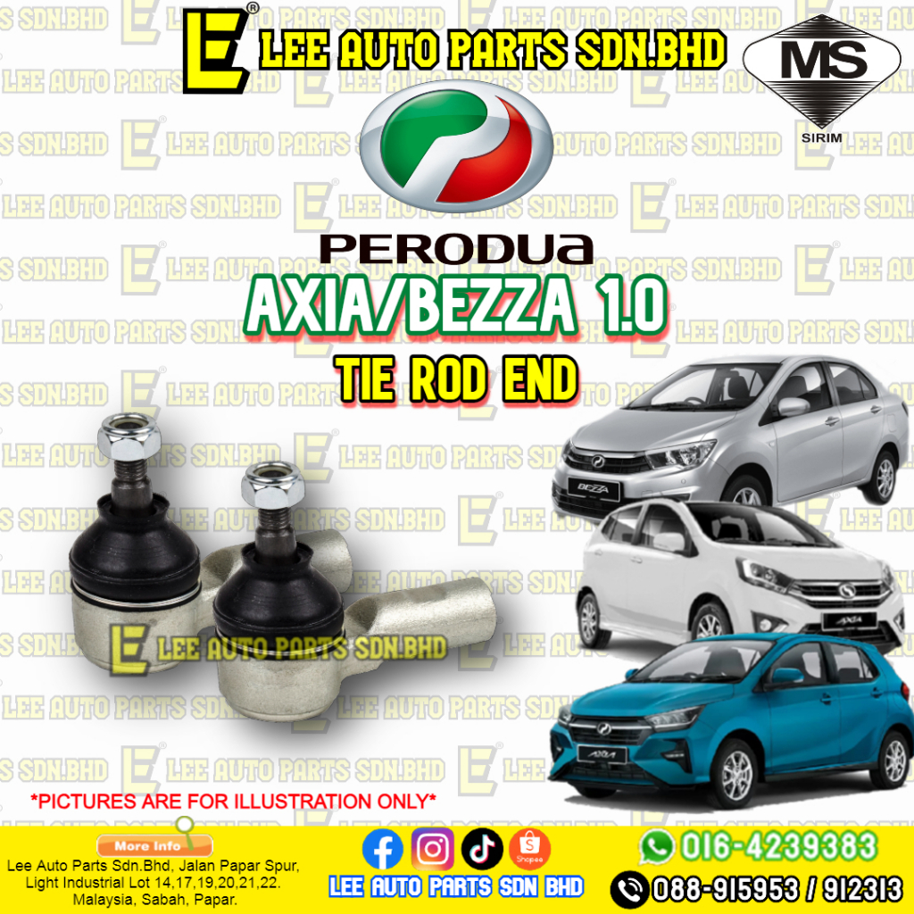 PERODUA AXIA/BEZZA 1.0 TIE ROD END (ONE PIECE PRICE) | Shopee Malaysia