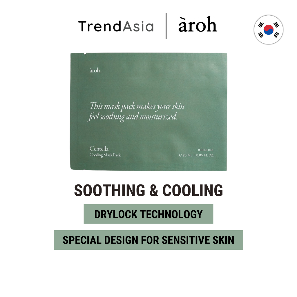 AROH Centella Cooling Mask Pack Air Con Soothing Face Mask Facial Mask ...