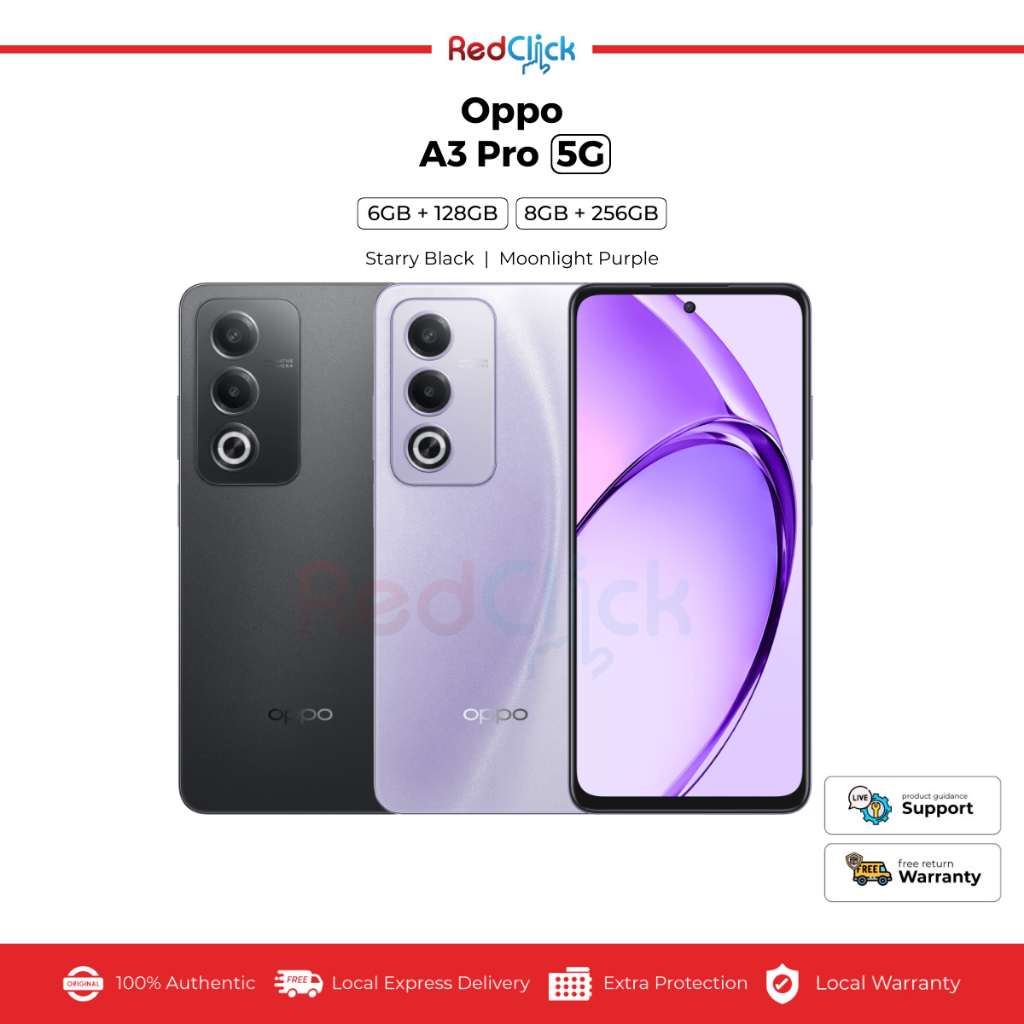 Oppo A3 Pro 5G/CPH2639 (6GB+128GB) (8GB+256GB) Oppo Malaysia Set ...