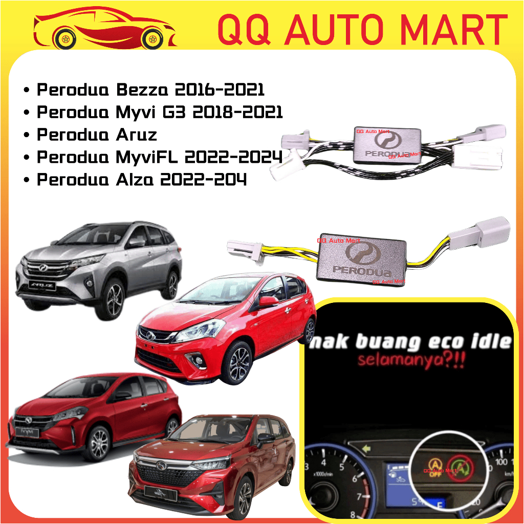 Perodua Myvi Bezza Aruz ECO Idle Bypass Socket Cable OFF ECO Mode Start ...