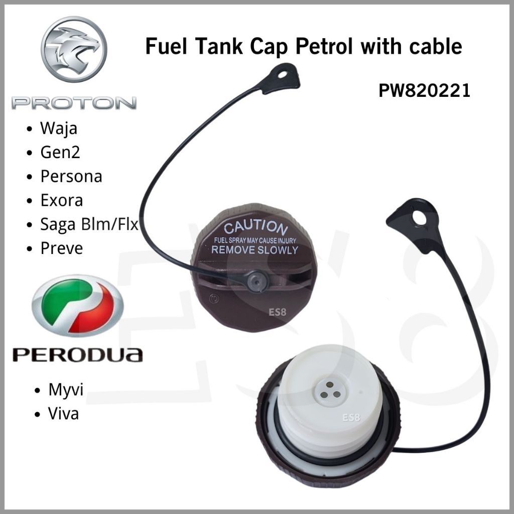 Original Proton Waja Fuel Tank Cap Petrol with Cable Wira, Gen2 ...