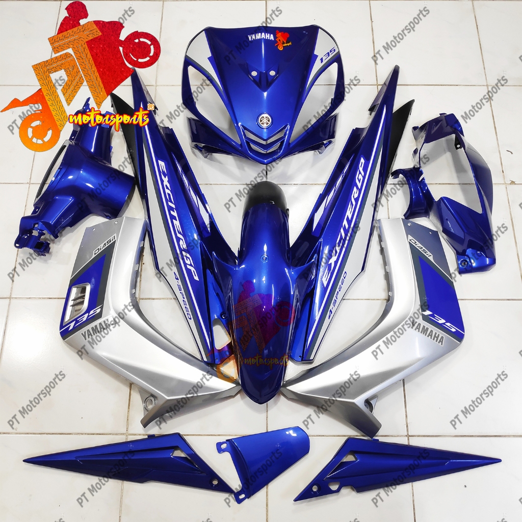 Yamaha LC 135 V1 New Cover set Bodyset Exciter Gp Editon 21 Gp Blue ...