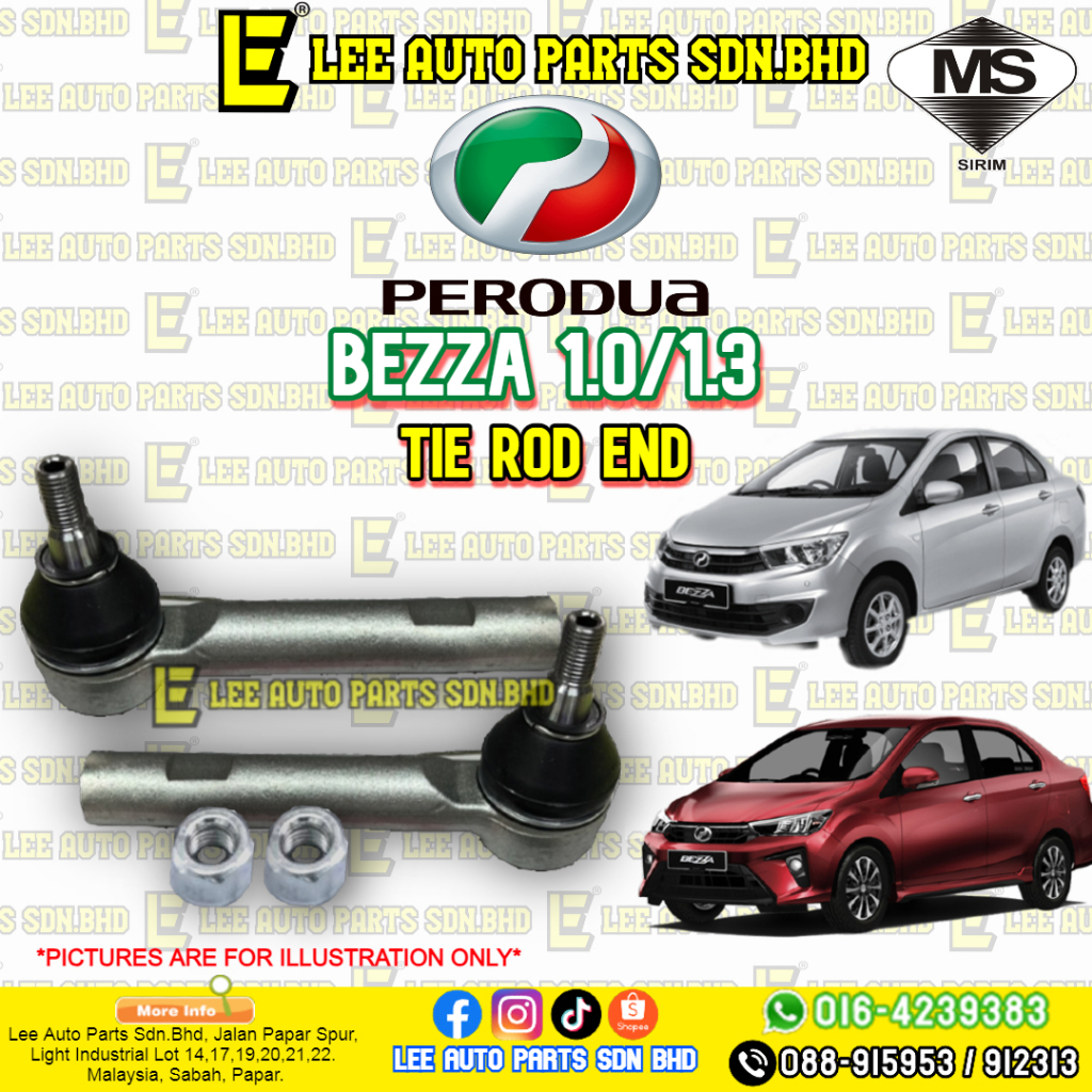 PERODUA BEZZA 1.0/1.3 TIE ROD END (ONE PIECE PRICE) | Shopee Malaysia