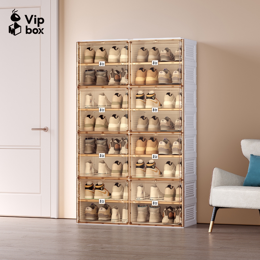 Vipbox 2 Rows Large Capacity Shoe Cabinet (40 Pairs) | Shopee Malaysia