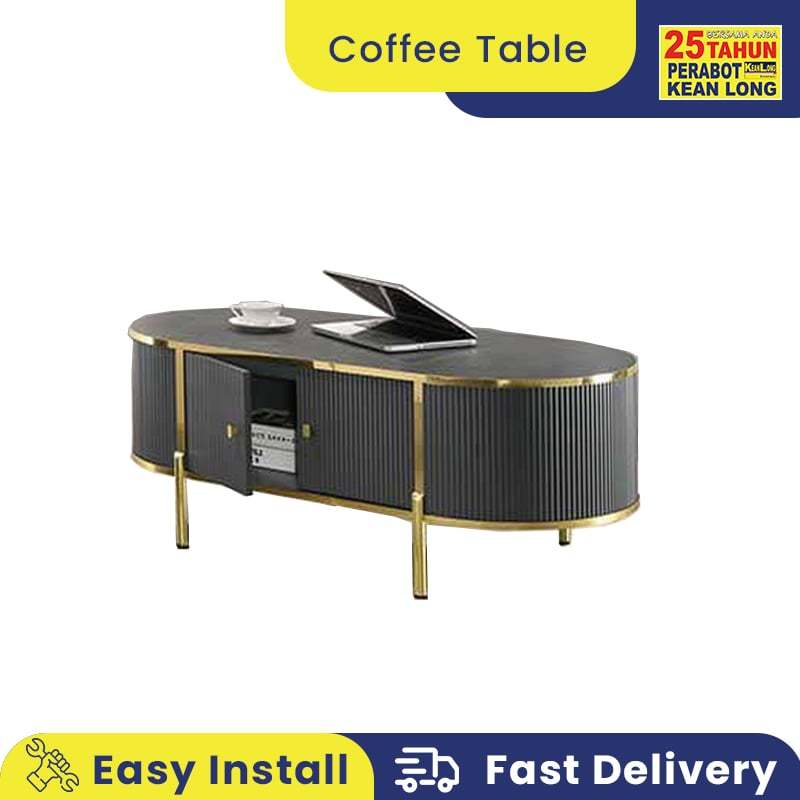 KLSB CKE 53CT Coffee Table Living Room with Open Storage/Meja Kopi/Side ...