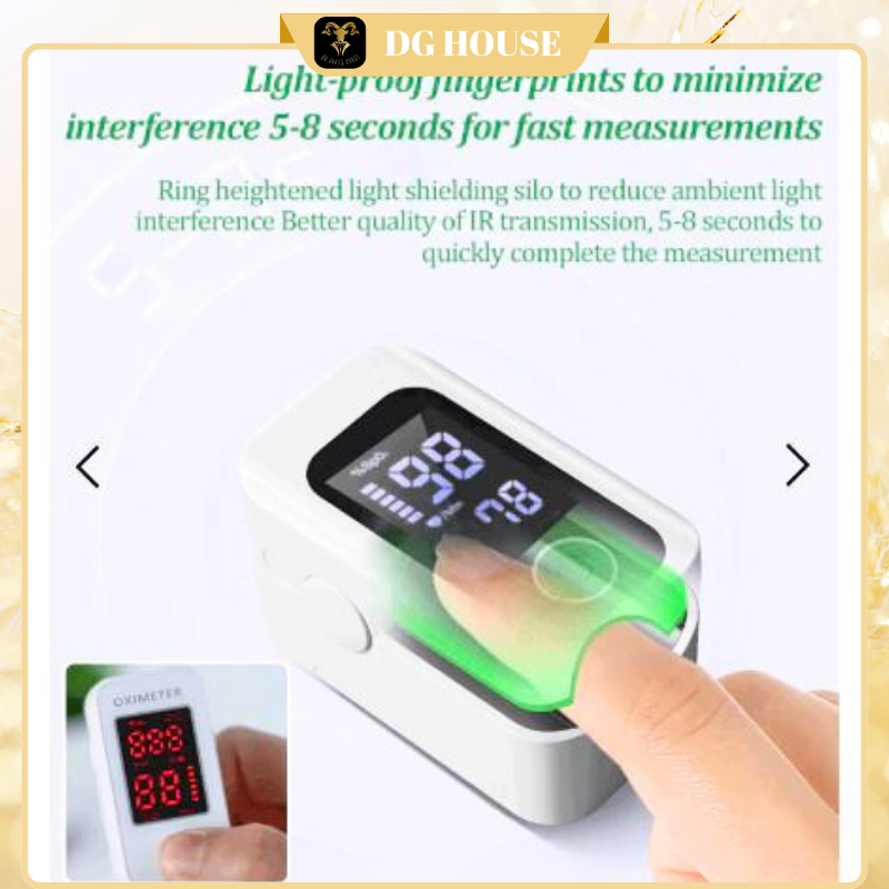 MEDICAL BLOOD GLUCOSE METER Fingertip Pulse Heart Rate Blood Pressure ...