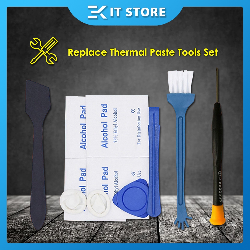 (Ready Stock) Replace Thermal Paste Tools Set Kit with Spatula Spreader ...