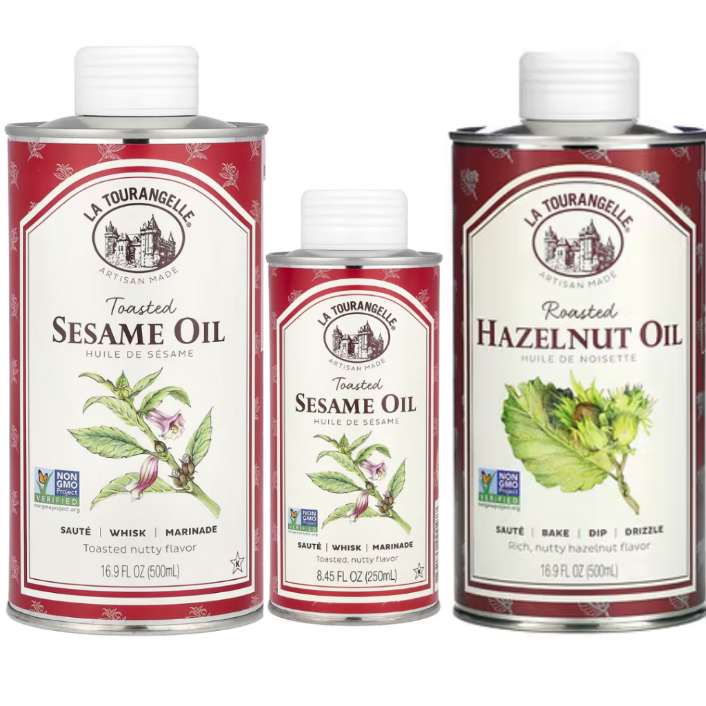 La Tourangelle, Roasted Hazelnut Oil, Toasted Sesame Oil, (500 ml ...