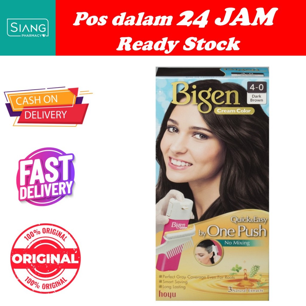 (Expiry 12/2024) Bigen Cream Color 40- Dark Brown | Shopee Malaysia