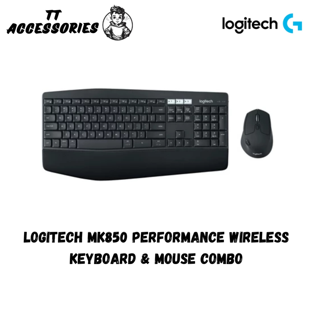 Logitech Mk850 Performance Wireless Keyboard And Mouse Combo Shopee Malaysia