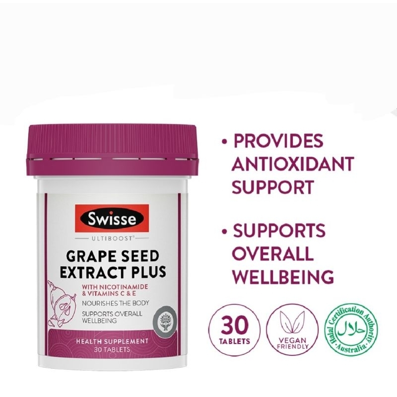 Swisse Ultiboost Grape Seed Extract Plus 30 Tabs (EXP OCT 2025 ...