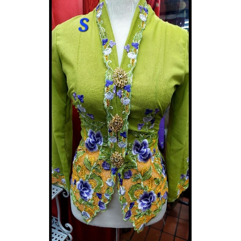 Kebaya Sulam Nyonya Embroidery Traditional Hand Made(S) | Shopee Malaysia