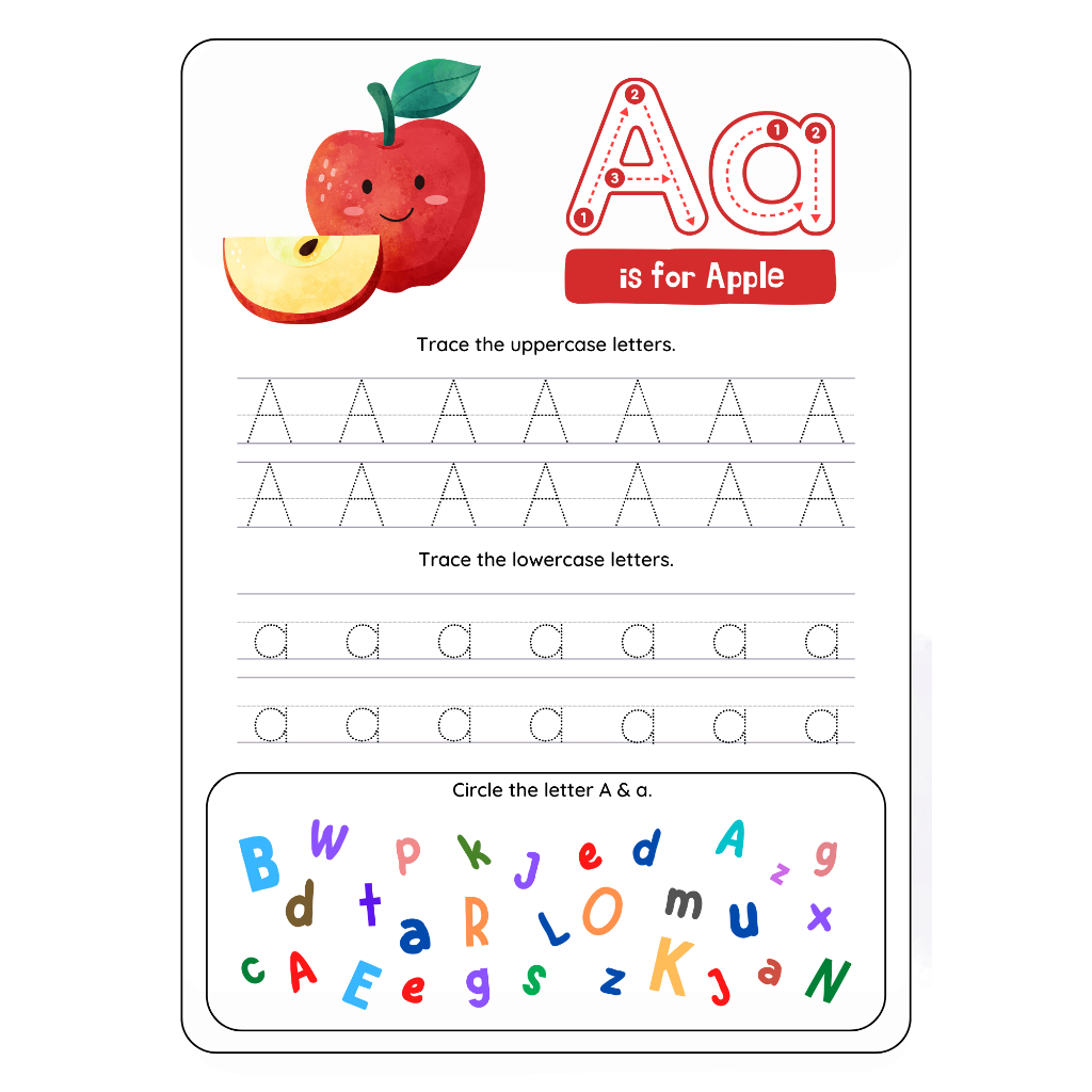 [PDF] 26 PAGES VEGETABLES & FRUITS TRACING LETTER | Shopee Malaysia