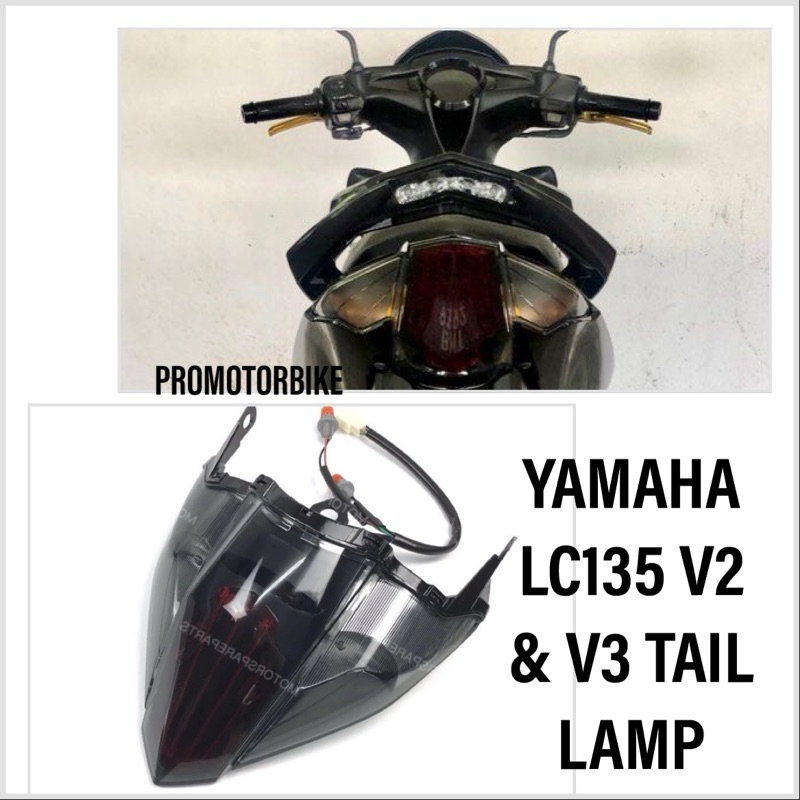 VISS YAMAHA 135LC LC135 V2 V3 LCV2 LCV3 50C TAIL LAMP TAIL LIGHT LAMPU ...